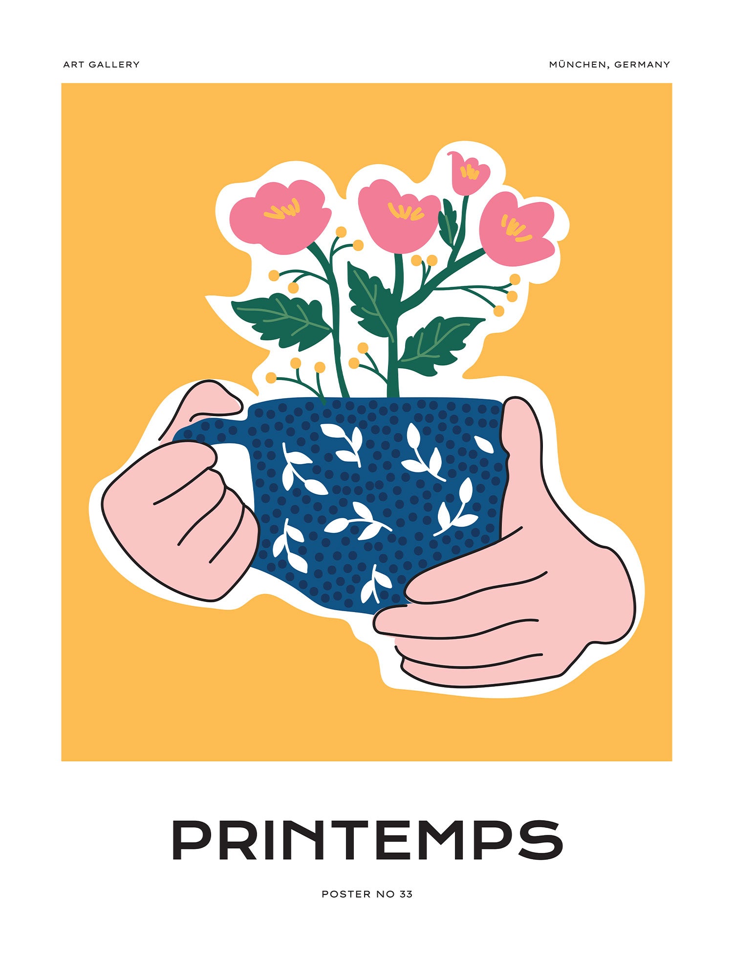 Fleurs En Tasse Poster Murellos fleurs-en-tasse-poster-murellos