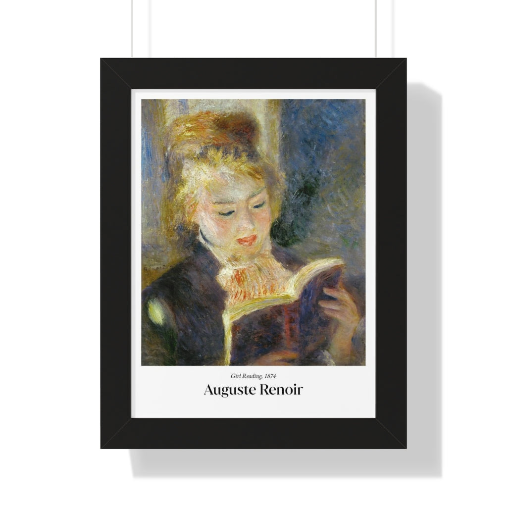 Pierre-Auguste Renoir - Girl Reading - Framed Print – Murellos