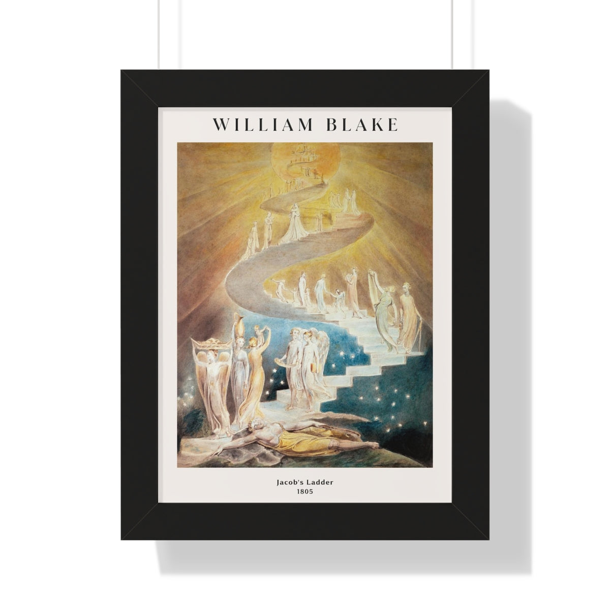 William Blake - Jacob's Ladder - Framed Print – Murellos