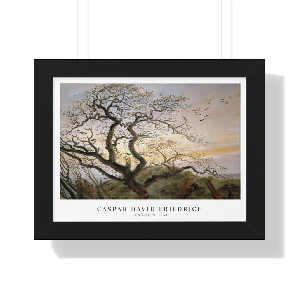 Caspar David Friedrich - The Tree of Crows - Framed Print – Murellos