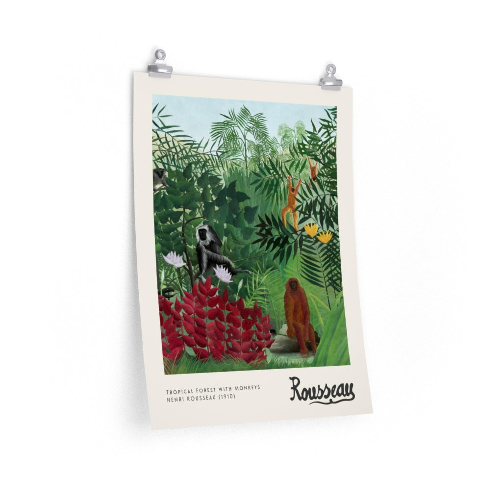 Henri Rousseau - Tropical Forest with Monkeys - Poster – Murellos