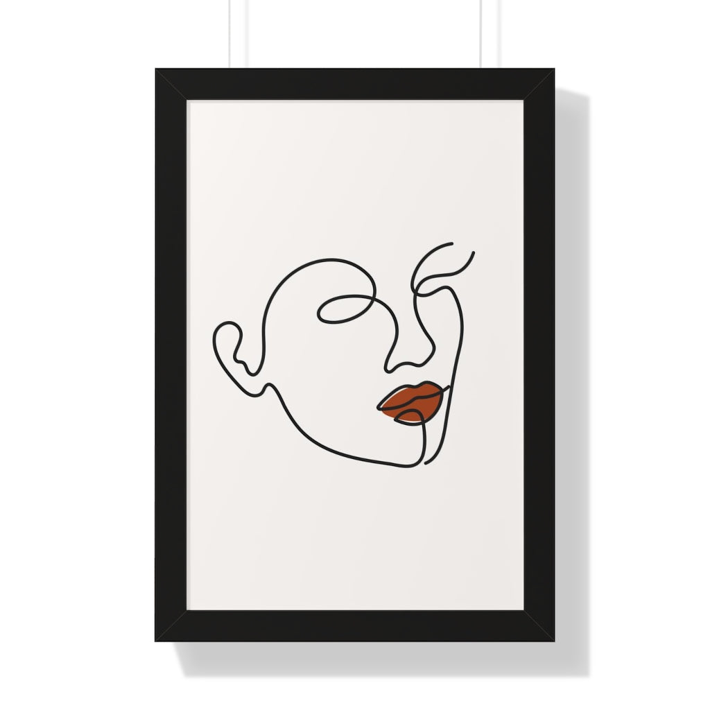 Abstract Face Shape - Framed Print – Murellos