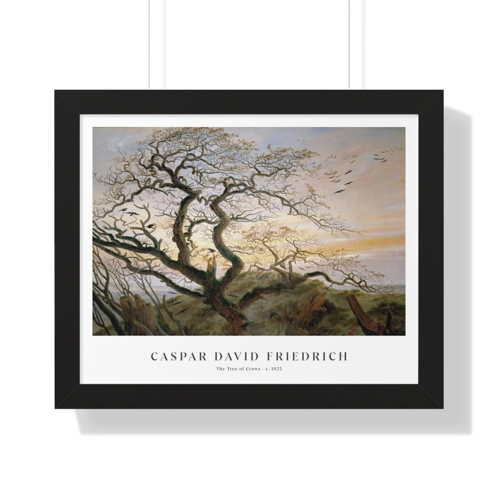 Caspar David Friedrich - The Tree of Crows - Framed Print – Murellos