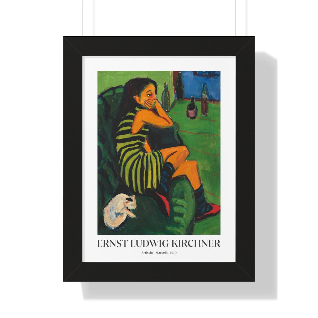 Ernst Ludwig Kirchner - Artistin - Marcella - Framed Print – Murellos