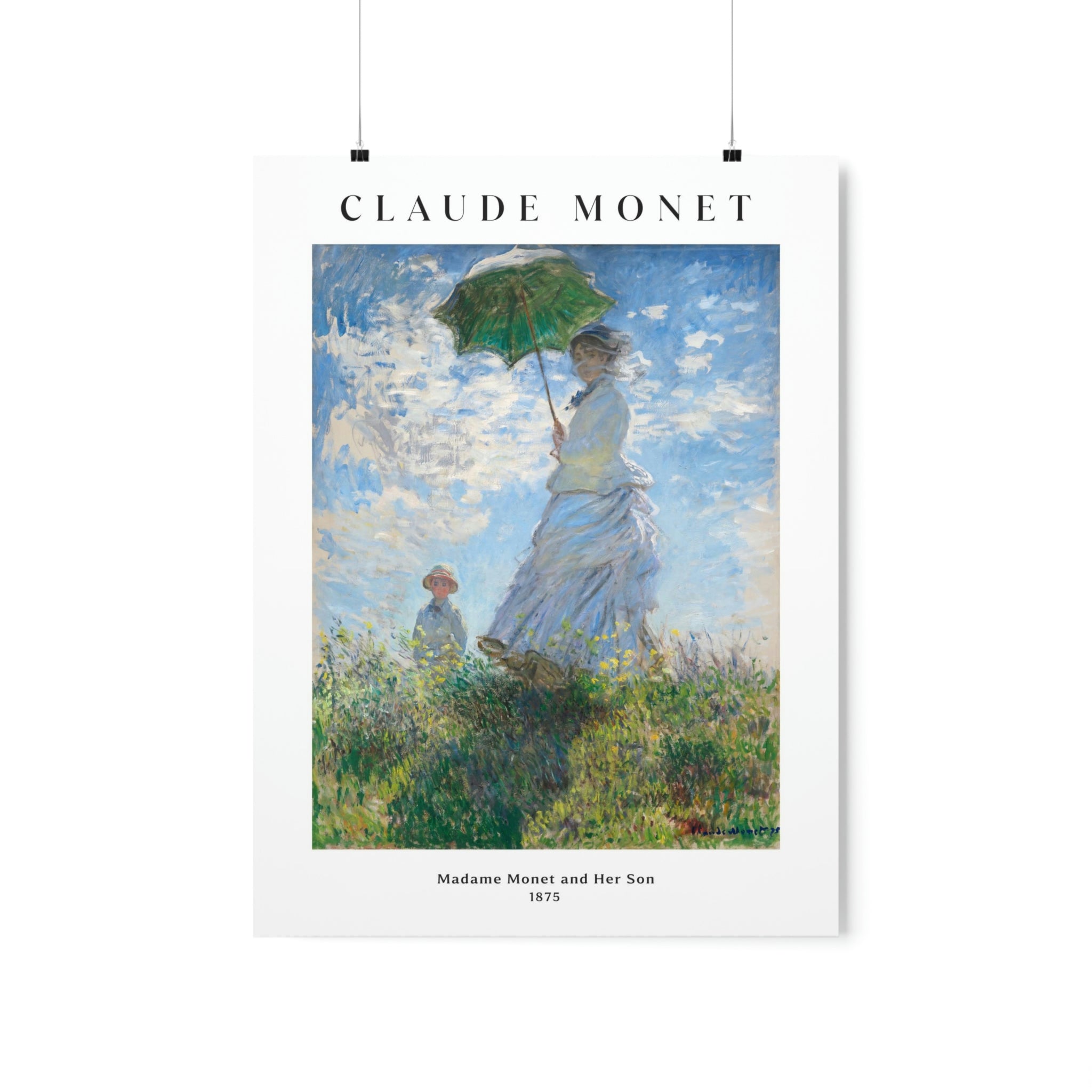Claude Monet - Madame Monet and Her Son - Poster – Murellos